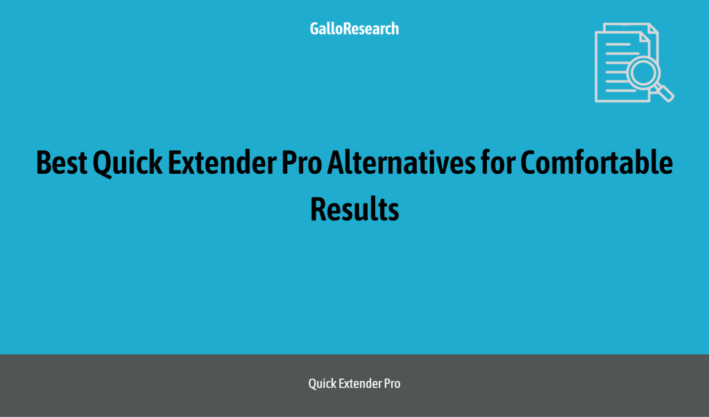 Best Quick Extender Pro Alternatives for Comfortable Results – Gallo ...